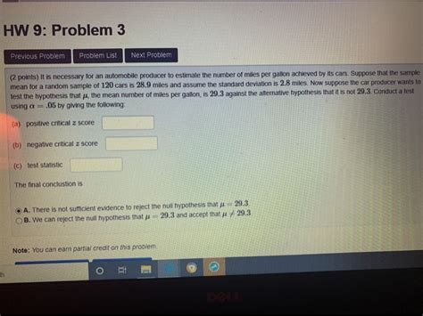 solved hw 9 problem 3 previous problem problem list next
