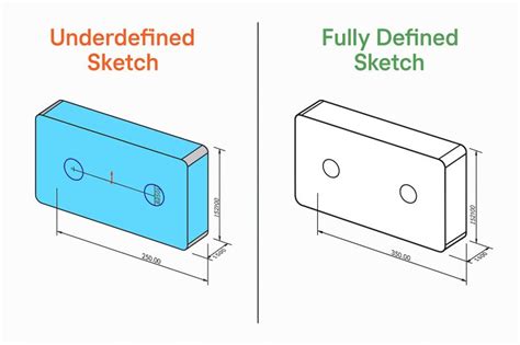 How To Use Under Defined And Fully Defined Sketches In Solidworks