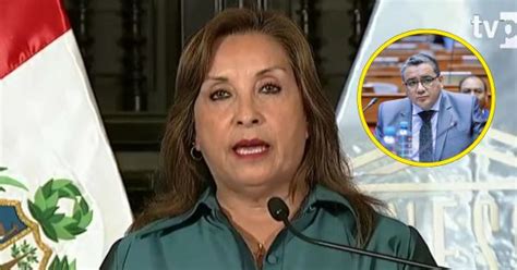 Dina Boluarte pide al Congreso reflexionar sobre moción de censura