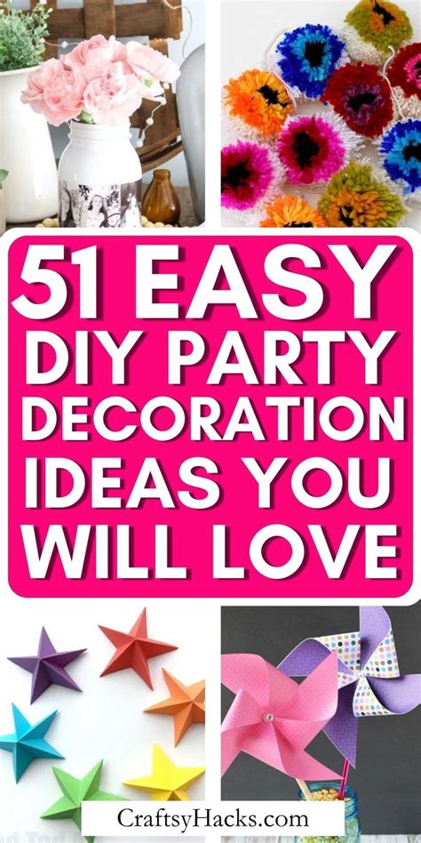 51 Easy Diy Party Decorations Easy Party Decorations Diy Easy Party