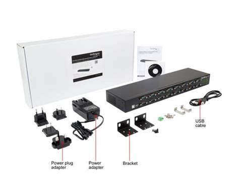 Icusb23216fd Usb To Serial Hub 16 Port Com Port Retention Rack Mount And