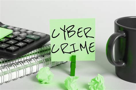 Conceptual Display Cyber Crime Conceptual Photo Kind Of Criminal Activities Carried Out By