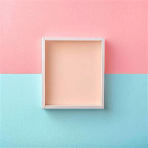 Photo Frames In Pastel Colors Premium Ai Generated Image