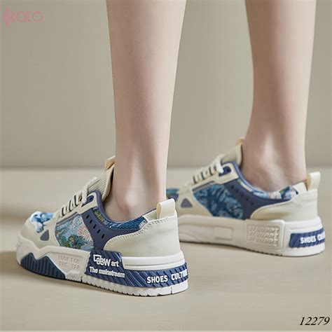 12278 Giày Thể Thao Nữ Giày Dạo Phố Sinh Viên Phong Cách Hàn Quốc 12278