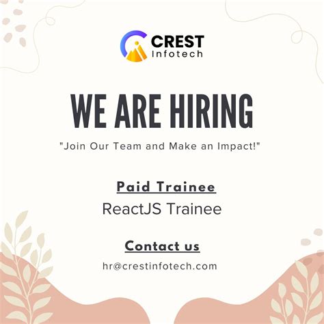 Nishtha Modh On Linkedin Opportunities Reactjs Reactnative Training Internship Batch2024