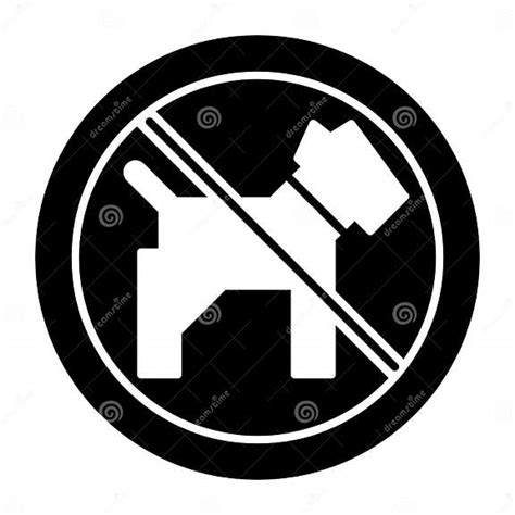 Nenhum ícone Simples Do Vetor Dos Cães Ilustração Preto E Branco Do Cão