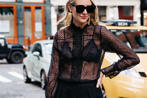 An Elegant Way To Wear A Sheer Top Fashion Jackson
