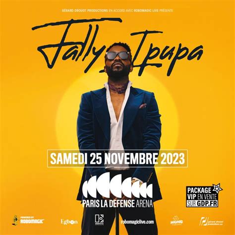 Fally Ipupa in concert at Paris La Défense Arena in November Sortiraparis