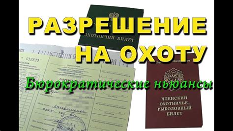 Разрешение на охоту Получение путевки в охотхозяйство и разрешениния на добычу дичи Youtube