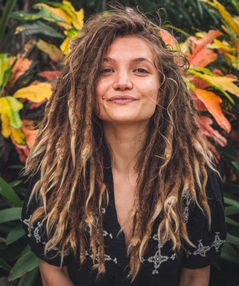 Lightened Ends ️ Blonde Dreads Dreadlocks Girl Synthetic Dreadlocks