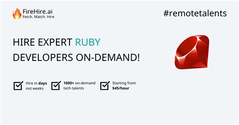 Hire Best Ruby Developers 5 Available Now