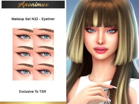 The Sims Resource Makeup Set N32 Eyeliner
