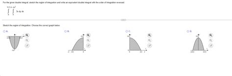 Solved For The Given Double Integral Sketch The Region Of