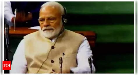 Pm Modi On No Confidence Motion Narendra Modi To Reply To No Trust