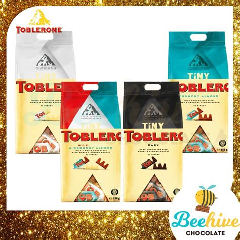 Toblerone Tiny Mix Crunchy Almonds Milk White Dark Chocolate 256g