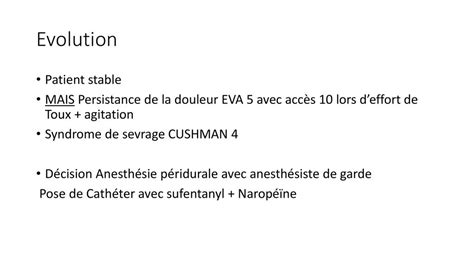 Analgésie du traumatisé thoracique à propos dun cas ppt télécharger