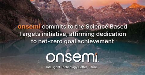 onsemi commits to the science based targets initiative marking a key