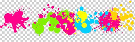 Pintura Abstracta Multicolor Pincel Tinta Acuarela Salpicadura De