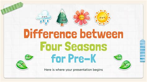 Difference Between Four Seasons For Pre K Google Slides