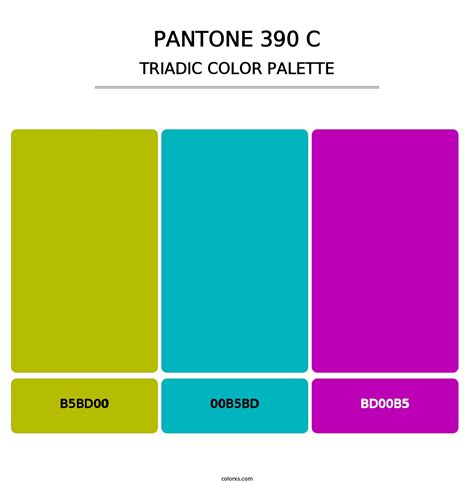 Pantone 390 C Color Palettes