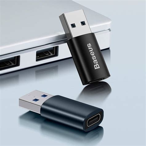 Baseus Ingenuity Series Mini Usb 3 1 Otg To Usb Type C Adapter Black