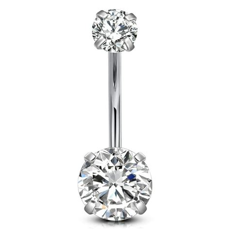 Designice 14g Belly Button Ring Surgical Steel Belly Rings Piercing