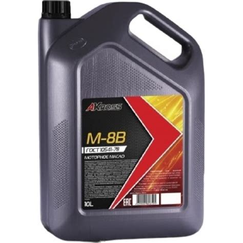 Моторное масло AKross минеральное, М-8В, 10 л AKS0042MOM - выгодная ...