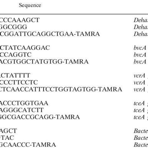 Standard Curves For Dehalococcoides 16s Rrna Genes And Rdase Genes