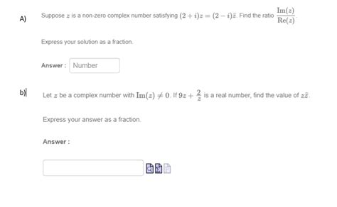 Solved A Suppose Z Is A Non Zero Complex Number Satisfying Chegg