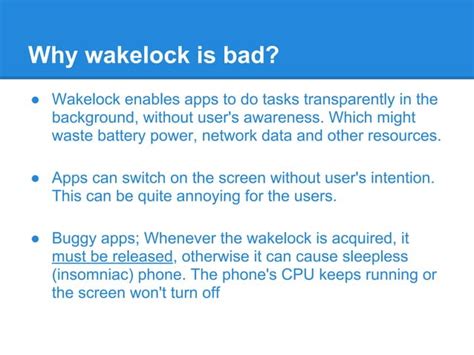 Android Wakelock Detector Ppt
