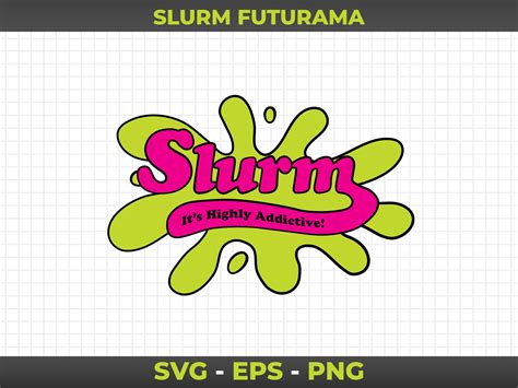 Slurm Futurama Graphic Clipart Svg Eps Png Cut Files For Cricut