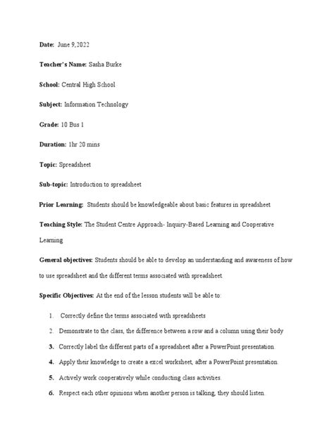 introduction to spreadsheet pdf spreadsheet worksheet