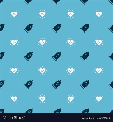 Set Condom And Feminism On Seamless Pattern Vector Image