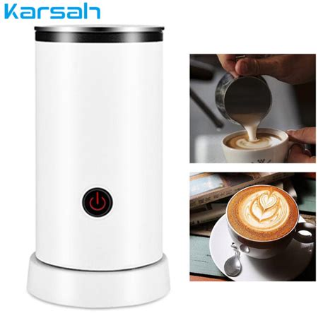 Electric Milk Frother Stainless Steel Machine Warmer W Hot Cold Large ML Store