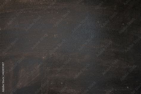 Blackboard Background Blank Plain Dusty Texture With Copy Space Stock