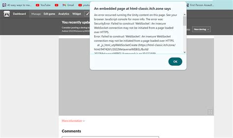 webgl connection is insecure unity engine unity discussions