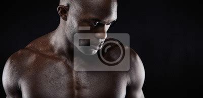 Shirtless African Male Model Posters For The Wall Posters Physique African American