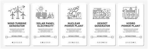 Premium Vector Ui Development Generator Power Plant With Wind Turbine