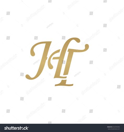 Ht Initial Monogram Logo Royalty Free Stock Vector 342393446