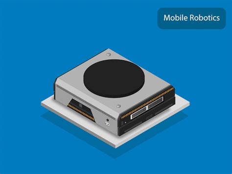 Premium Vector Warehouse Mobile Robot 2 Isometric 3d Machine
