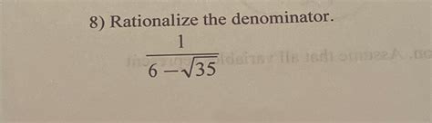 Solved Rationalize The Denominator 16 352