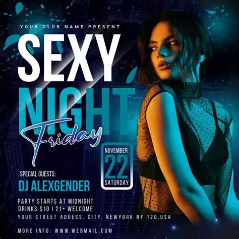 Copy Of Sexy Night Party Template Postermywall