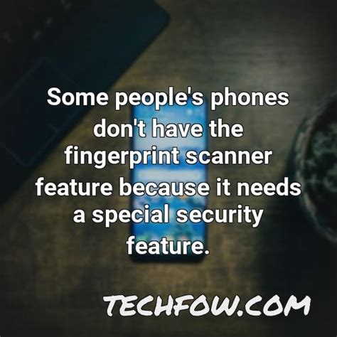 Why Is Fingerprint Lock Not Showing In Settings Expert Advice TechFOW Com