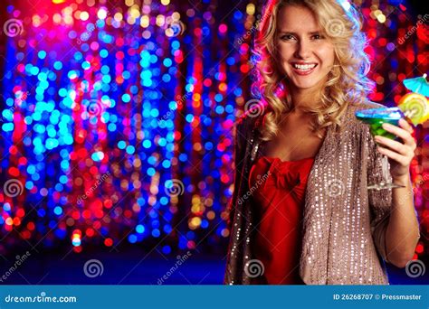Girl At Party Stock Image Image Of Girl Holding Cocktail 26268707