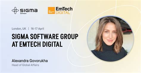 Sigma Software Group On Linkedin Emtechdigital Aiinnovation