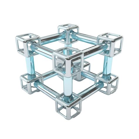 Vista En Perspectiva De Construcción De Enlaces De Renderizado 3d Png Dibujos 3d Abstracto