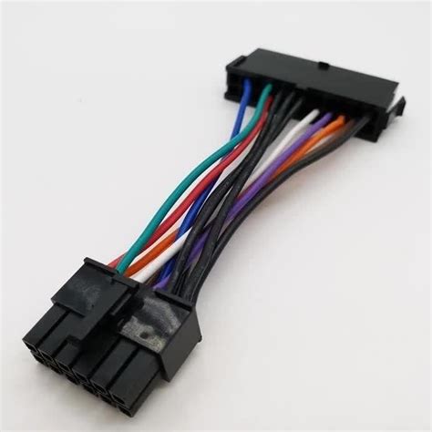 Durable 24 Pin To 12 Pin Psu Main Power Supply Atx Adapter Cable For