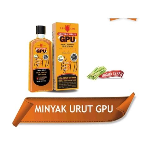 Jual Minyak Gpu 60ml Shopee Indonesia