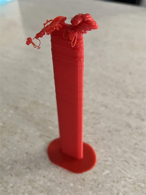 Over Extrusion At The Top With Large Blobs Of Filament Rfixmyprint