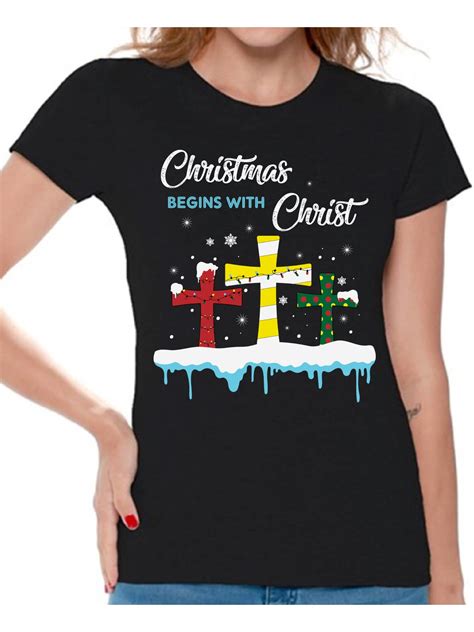 Jesus Christ Tee For Women Christmas Shirt For Woman Christian Women